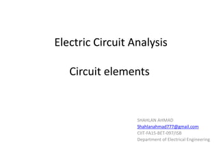 Electrical Engineering Circuit Analysisjh | PPTX