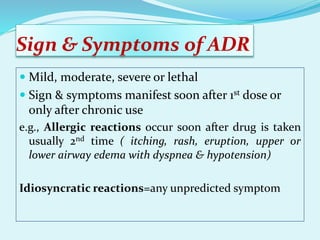 Adverse Drug Reaction presentation in PPT | PPT