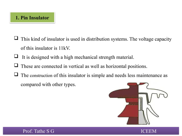 Major electrical equipment and overhead line insulators | PPT
