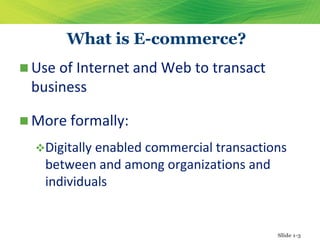 Chapter 01: Introduction to E-commerce or E-business | PDF