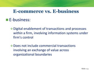 Chapter 01: Introduction to E-commerce or E-business | PDF