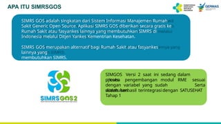 sistem informasi manajemen rumah sakit GOS | PPTX