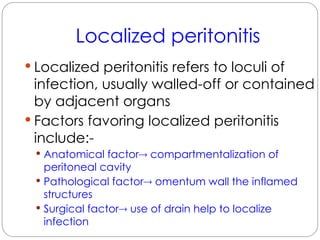 GENERAL OVERVIEW ON PERITONITIS AND CLINICAL APPROACH | PPT