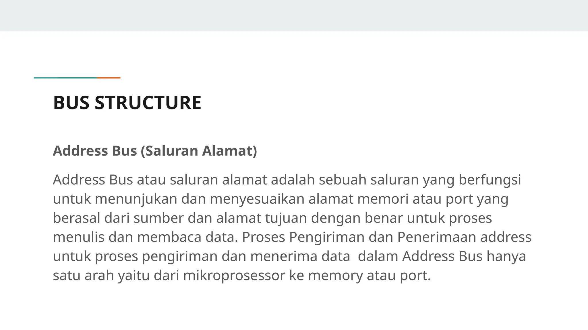 02. Sistem Bus pada arsitektur komputer deh | PPTX