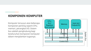 02. Sistem Bus pada arsitektur komputer deh | PPTX