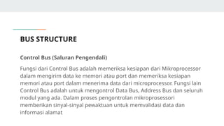 02. Sistem Bus pada arsitektur komputer deh | PPTX