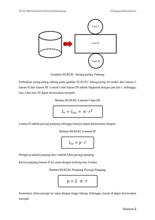 02.02. Menentukan Volume dan Luas Tabung Menggunakan Python | PDF