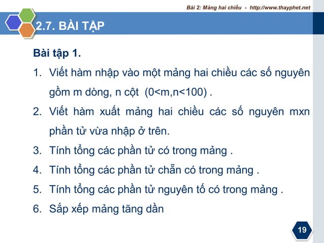 bai giang mang mot chieu trong lap trinh C | PDF