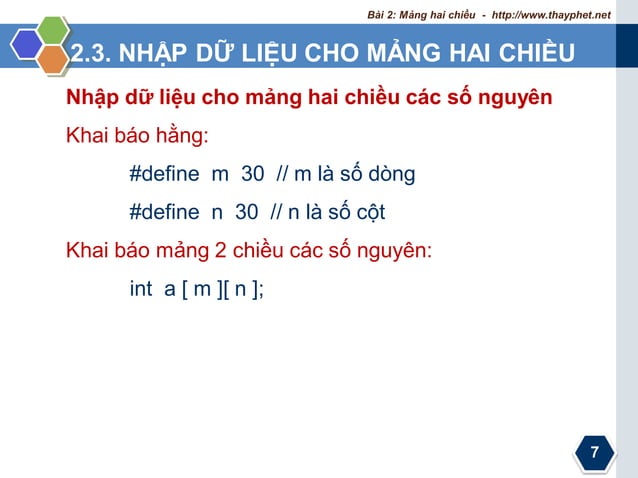 bai giang mang mot chieu trong lap trinh C | PDF
