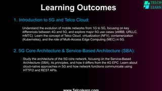 5G Core Deep Dive Training by TelcoLearn | PPT