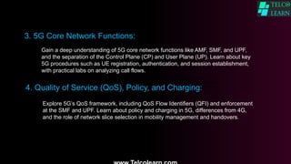 5G Core Deep Dive Training by TelcoLearn | PPTX