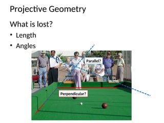 Comprehensive Overview of Projective Geometry and Camera Models in ...