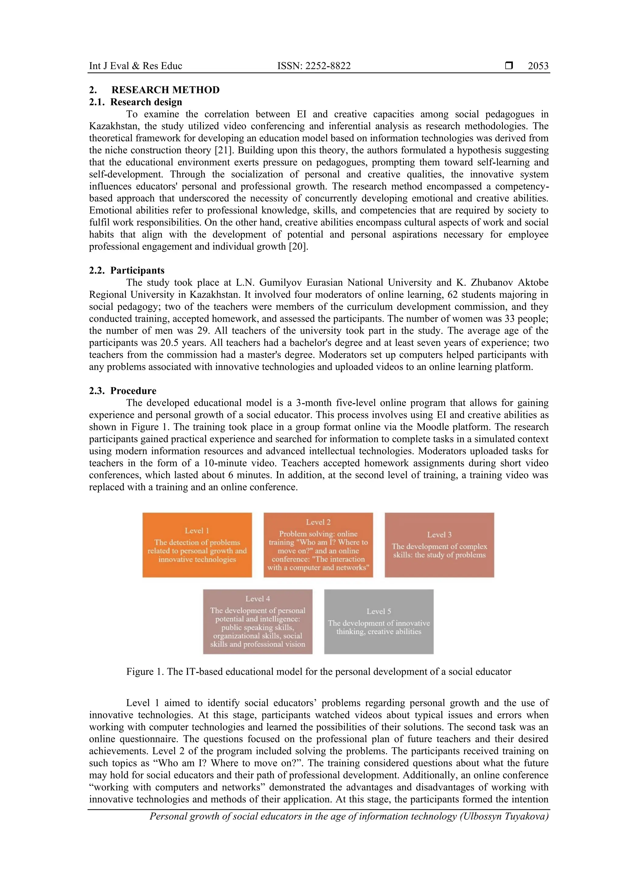 Personal growth of social educators in the age of information technology | PDF