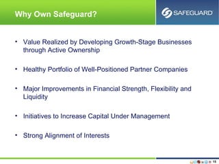Safeguard Scientifics Q4 and FY'11 Results Presentation | PPT