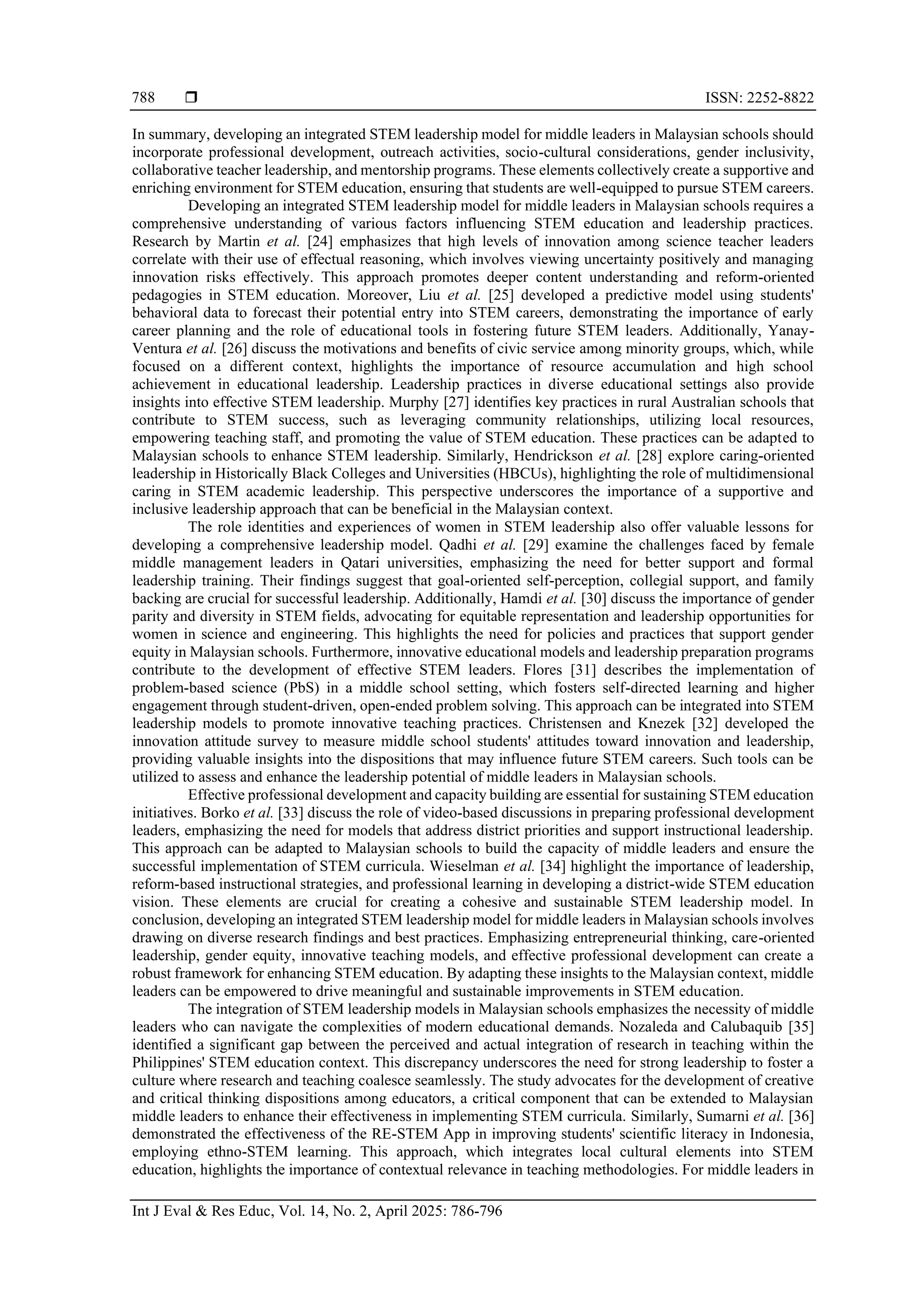 Systematic literature review on developing an integrated STEM ...