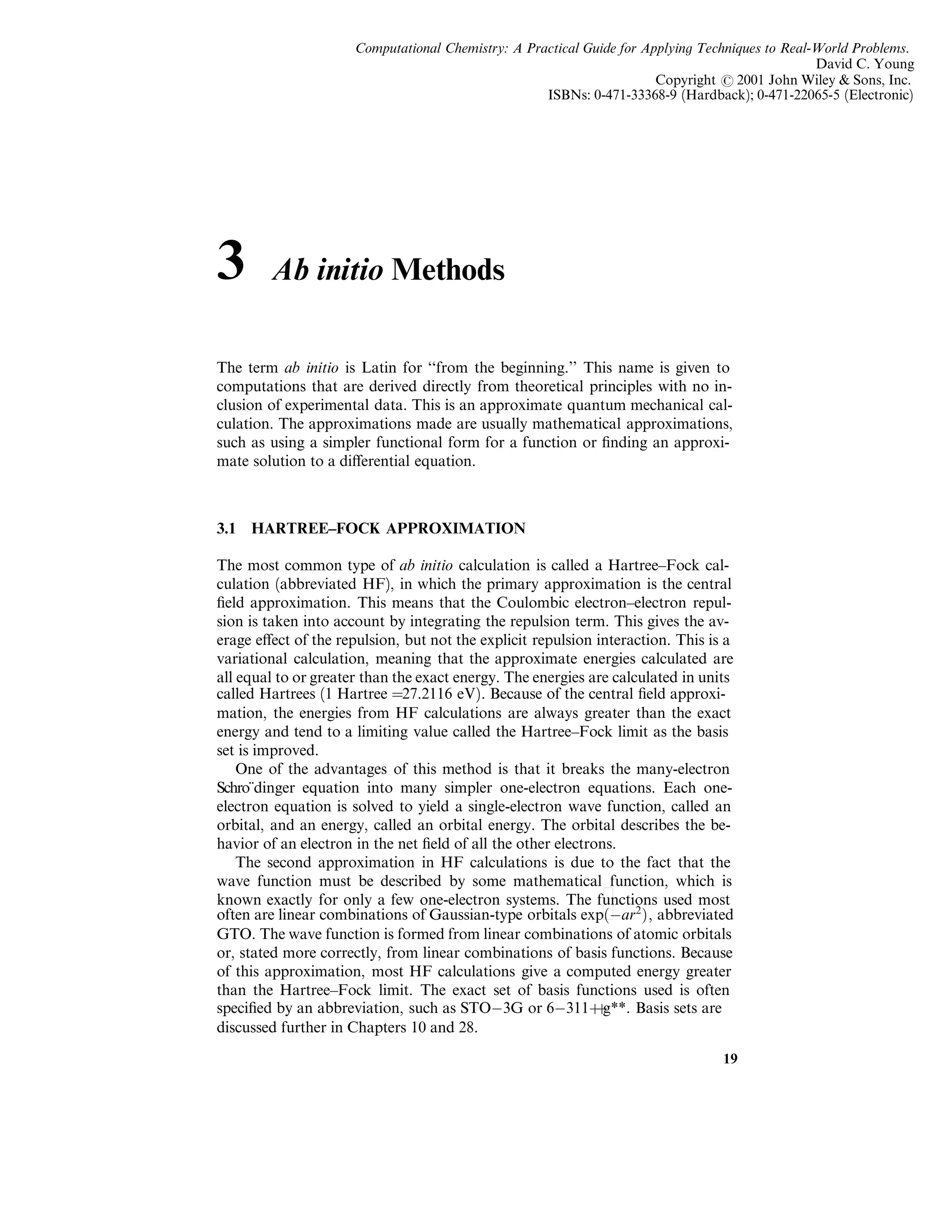 02 - Ab initio Methods converted into ww | PPTX