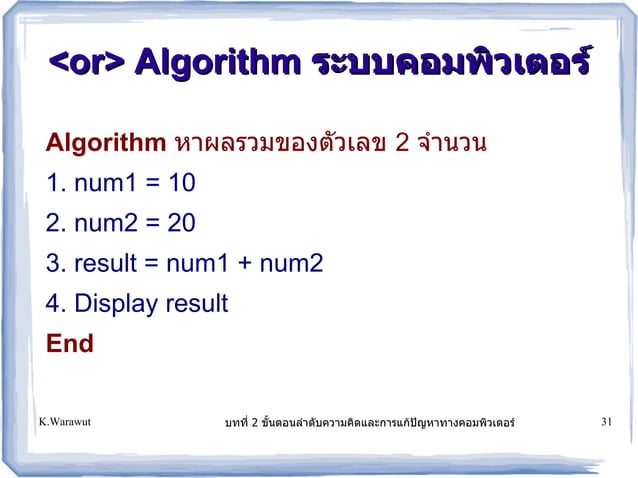 Algorithm Flowchart | PPT