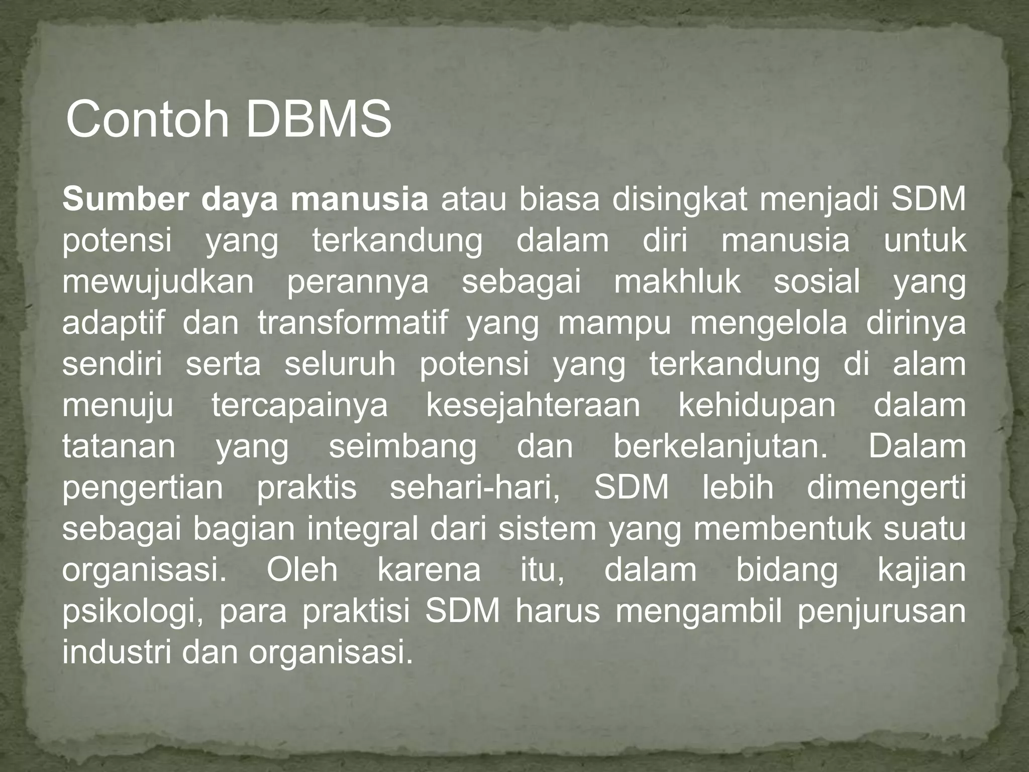 DBMS (Database Management System) | PPTX DBMS (Database Management System) | PPTX