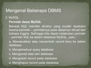 DBMS (Database Management System) | PPTX