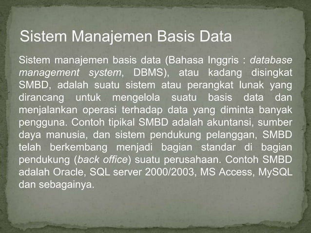 DBMS (Database Management System) | PPTX