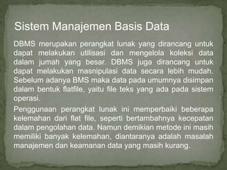DBMS (Database Management System) | PPTX