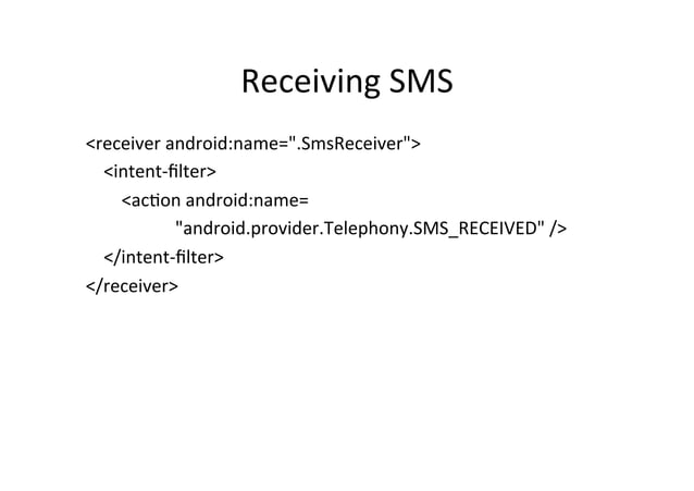 Android Telephony Manager and SMS | PDF | Operating Systems | Computer ...