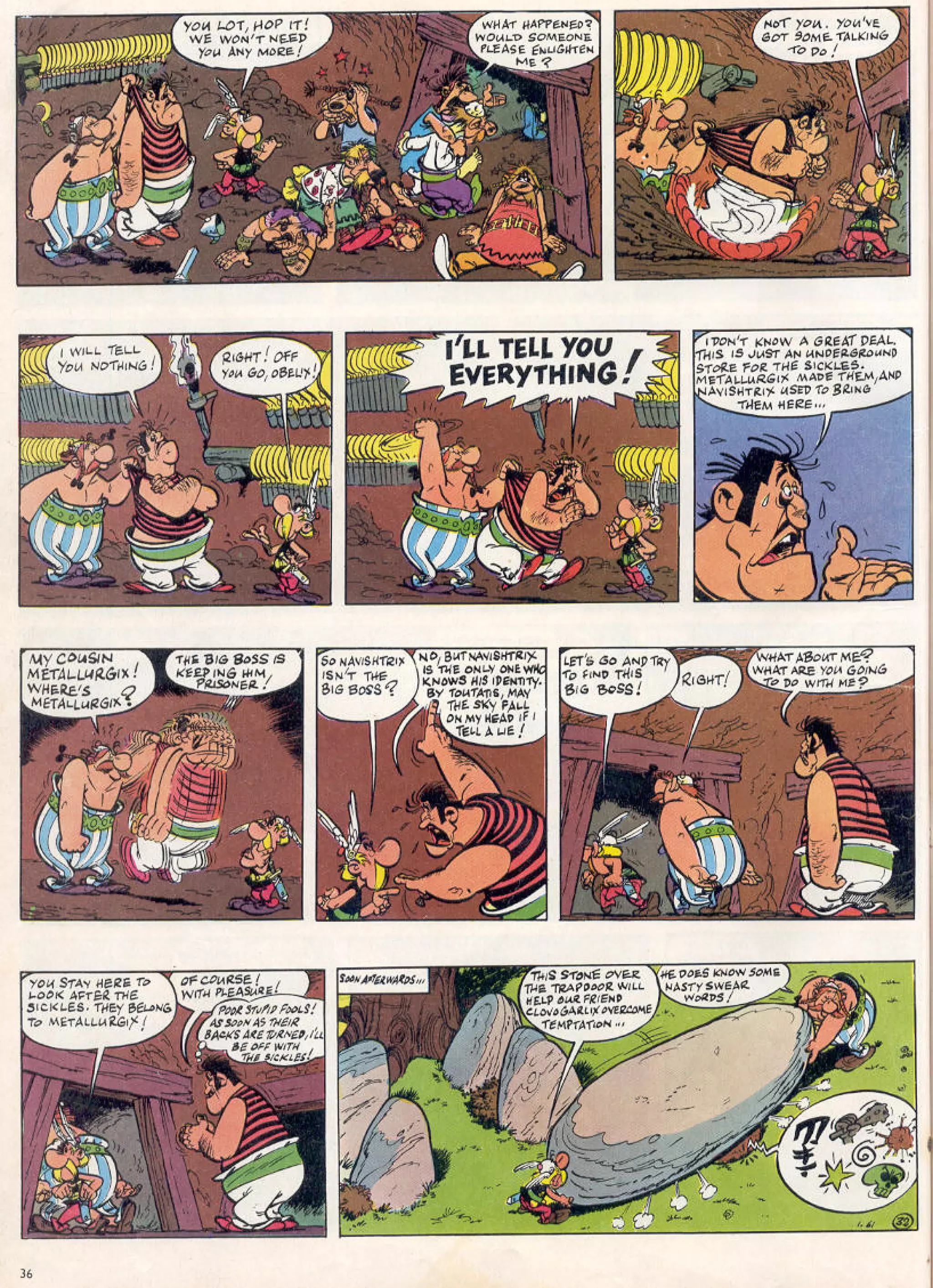 02 asterix and the golden sickle | PDF