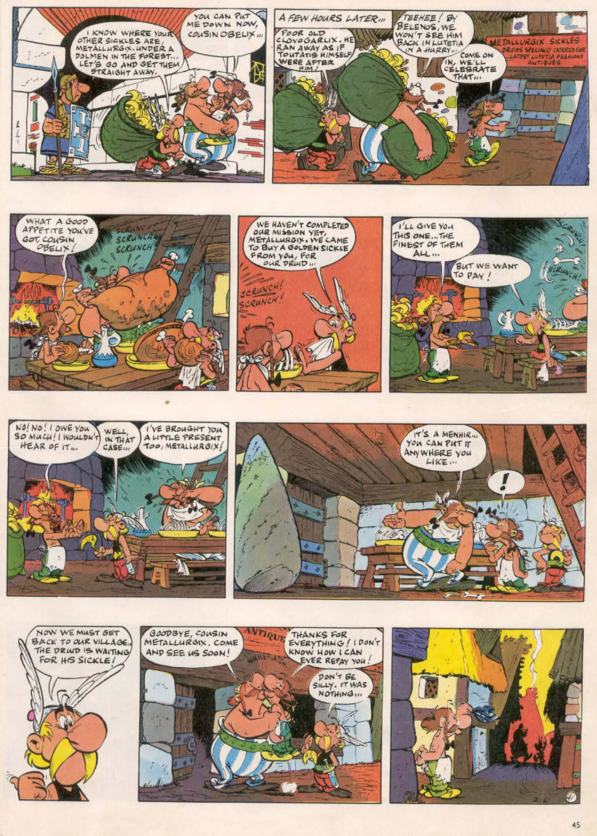 02 asterix and the golden sickle | PDF
