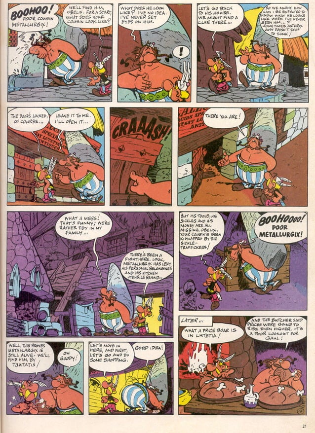 02 asterix and the golden sickle | PDF
