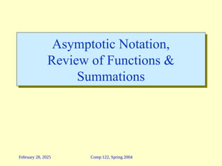 DSA Asymptotic Notations and Functions.ppt