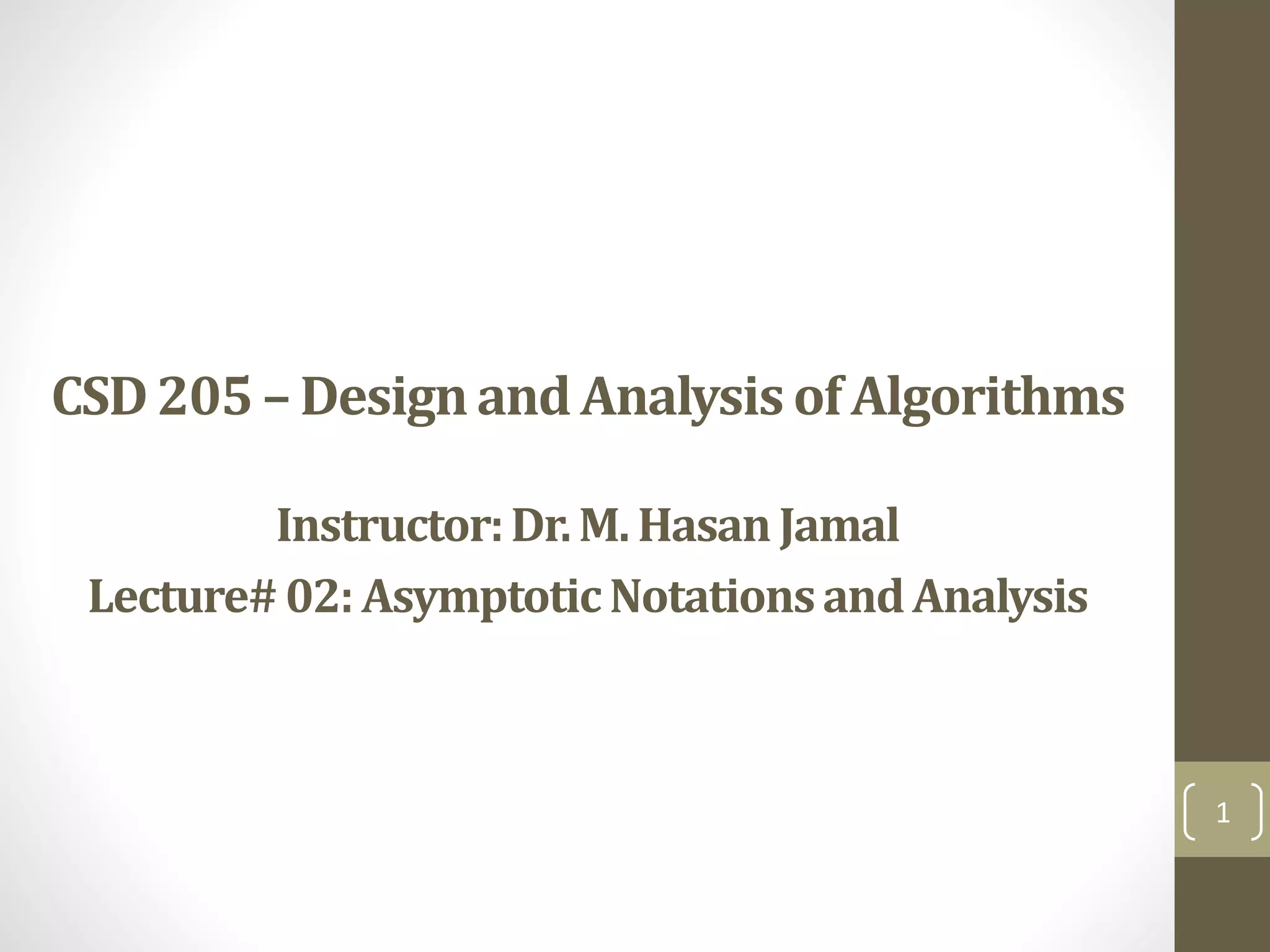 02 asymptotic notations | PPTX