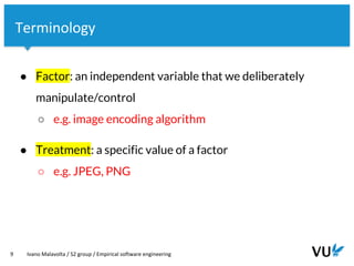 The Green Lab - [02 A] The experimental process | PPT