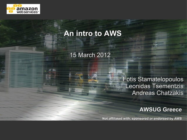 An intro to Amazon Web Services (AWS) | PDF