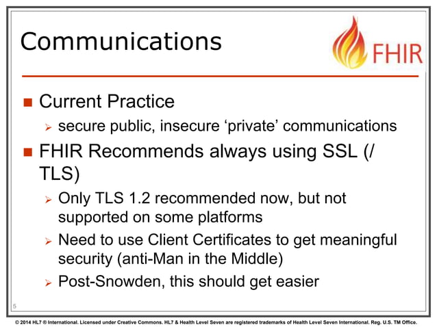 Security in FHIR with OAuth by Grahame Grieve | PPT