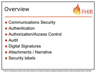 Security in FHIR with OAuth by Grahame Grieve | PPT