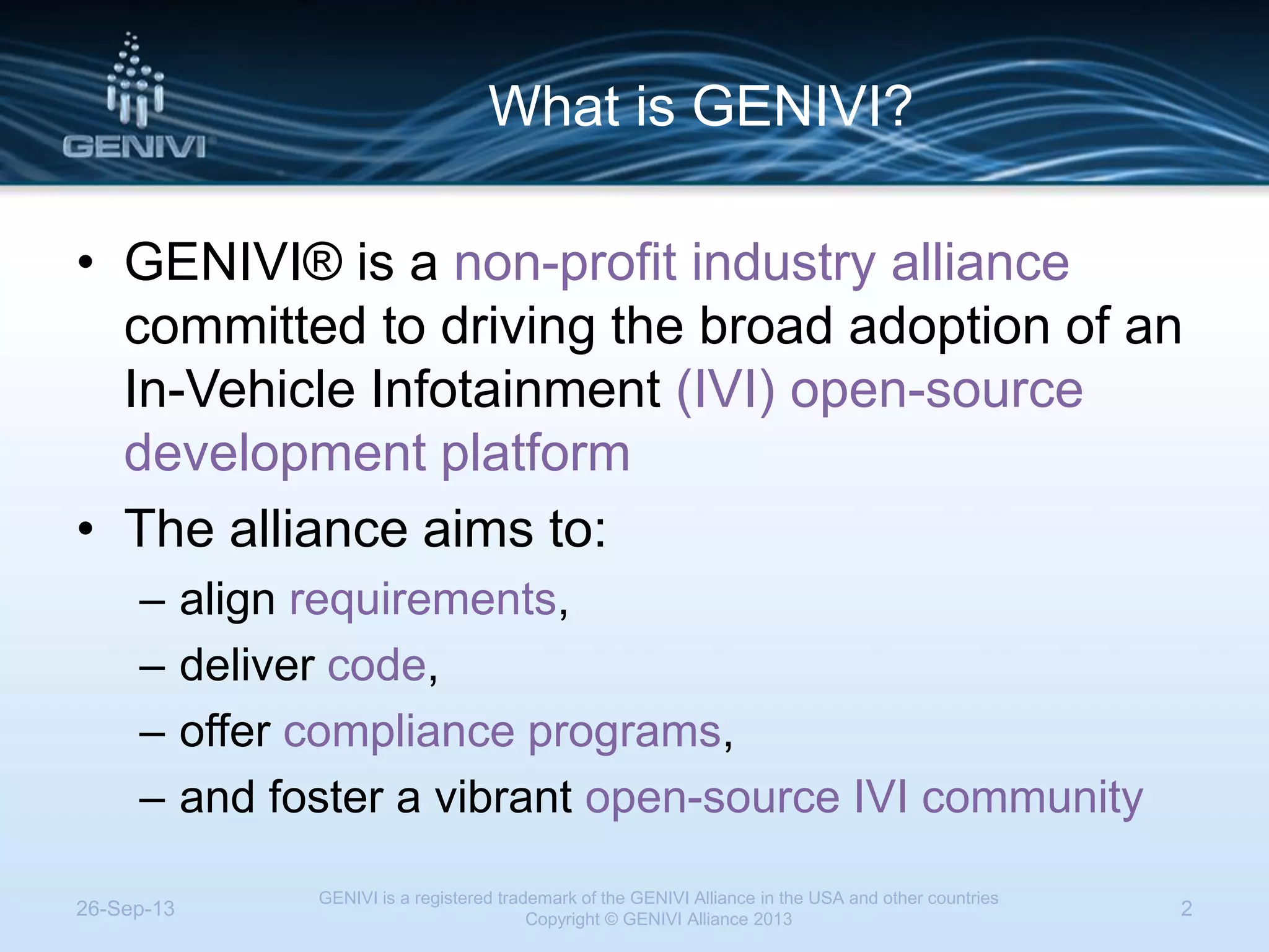 OWF13 - GENIVI, the home of open source IVI software | PDF | Automotive ...