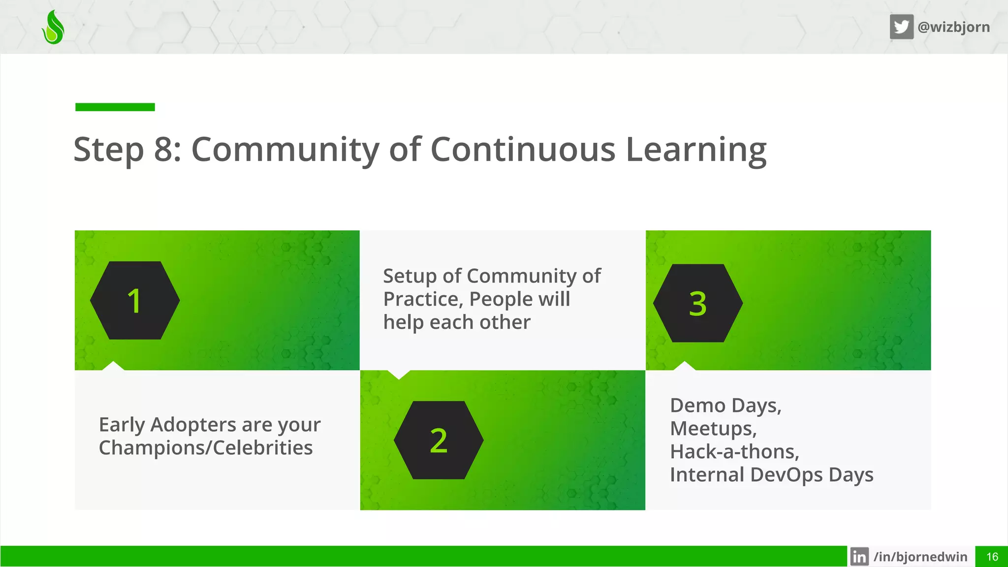 Bjorn Edwin - Start Your Own DevOps Dojo in 8 Simple Steps | PPT
