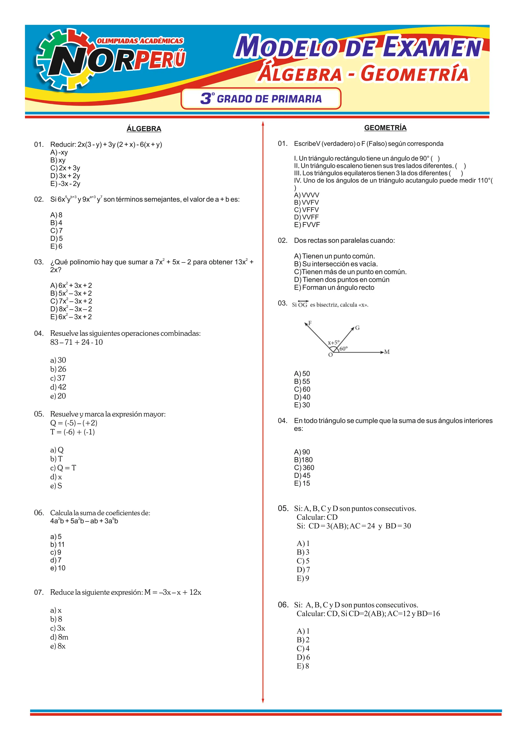 EXÁMEN CONCURSO NORPERU | PDF