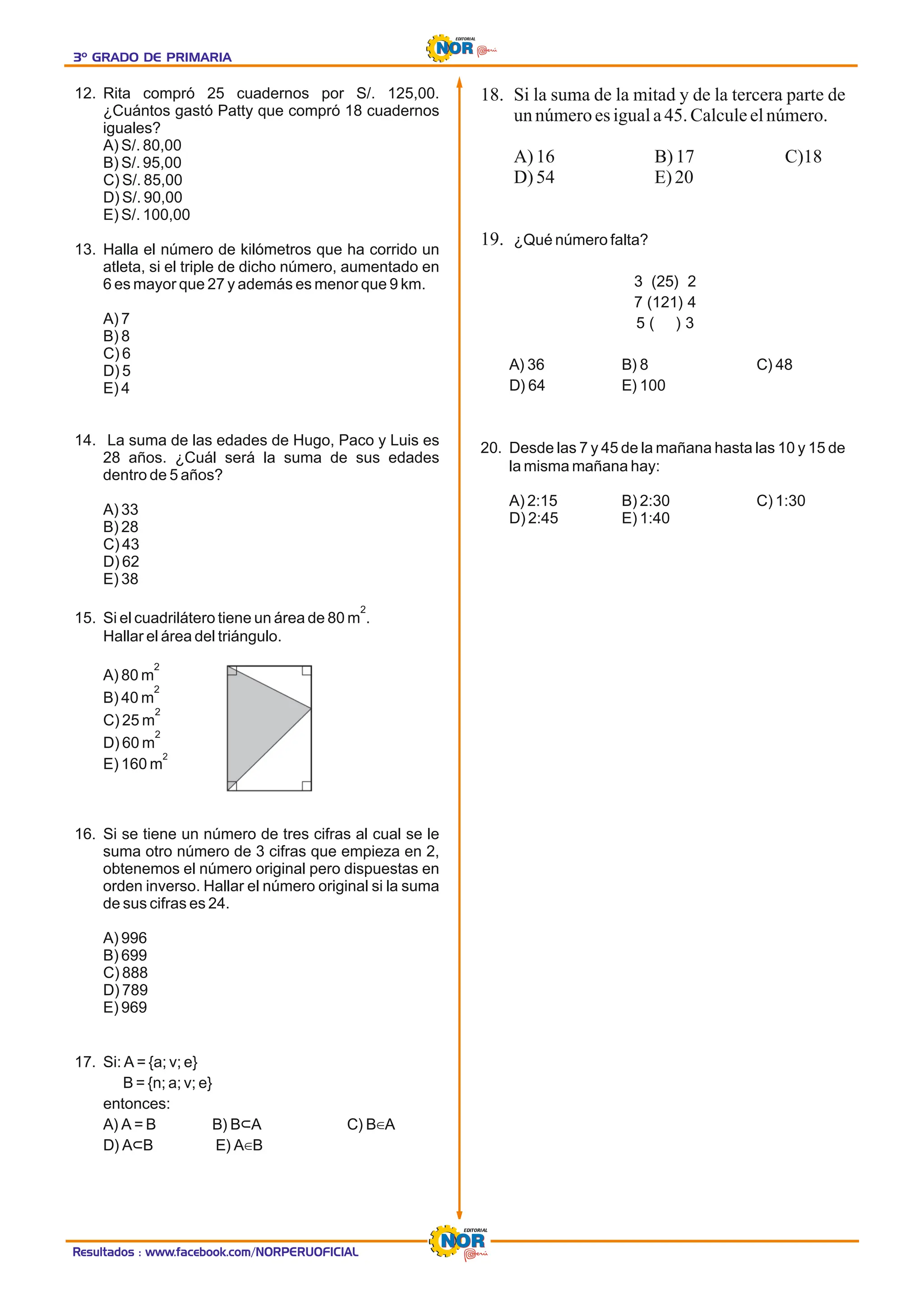EXÁMEN CONCURSO NORPERU | PDF
