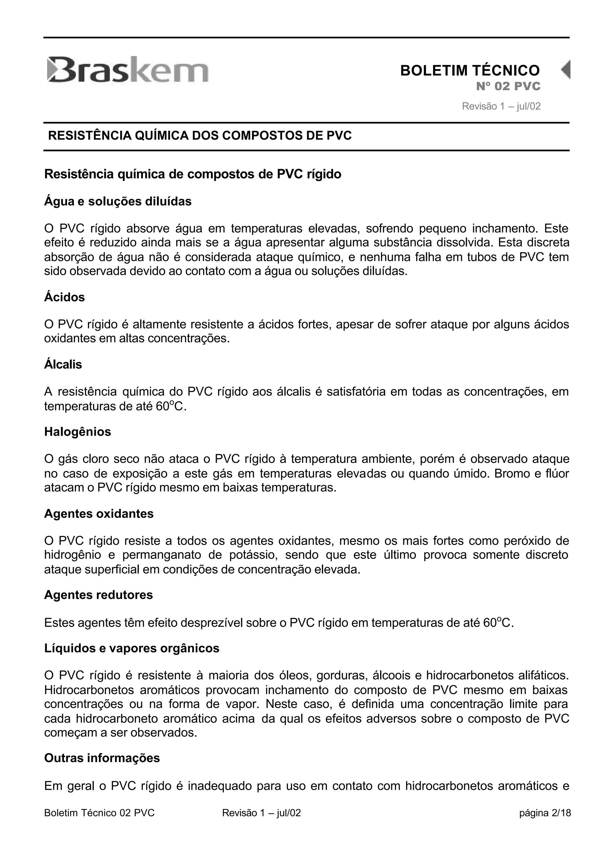 02 boletim 02 - tabela resistencia quimica compostos pvc | PDF