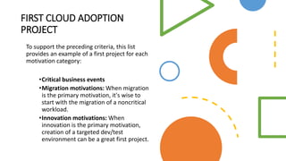 Cloud Adoption Plan - Strategy phase | PPTX