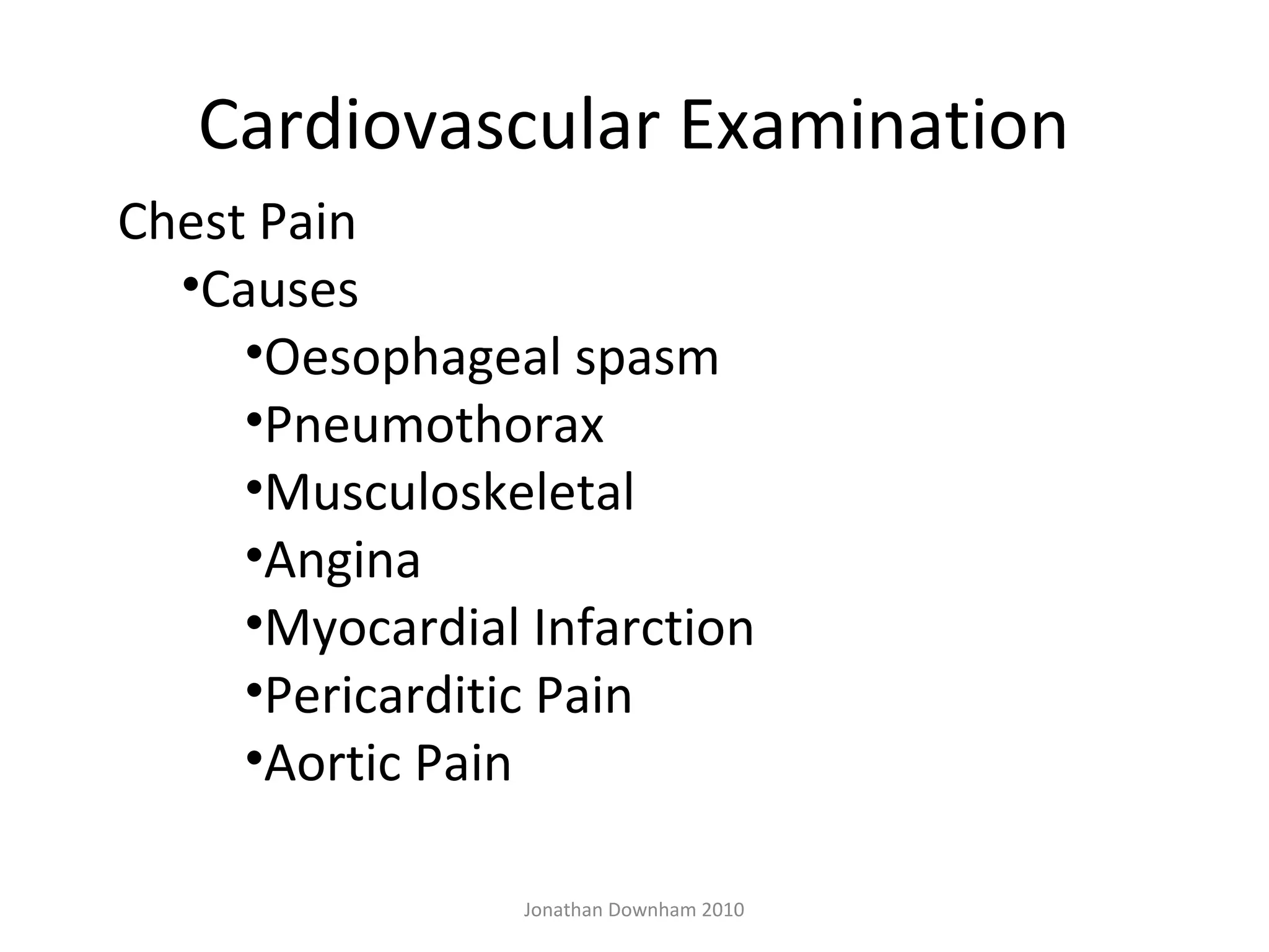 Cardiovascular examination | PPTX