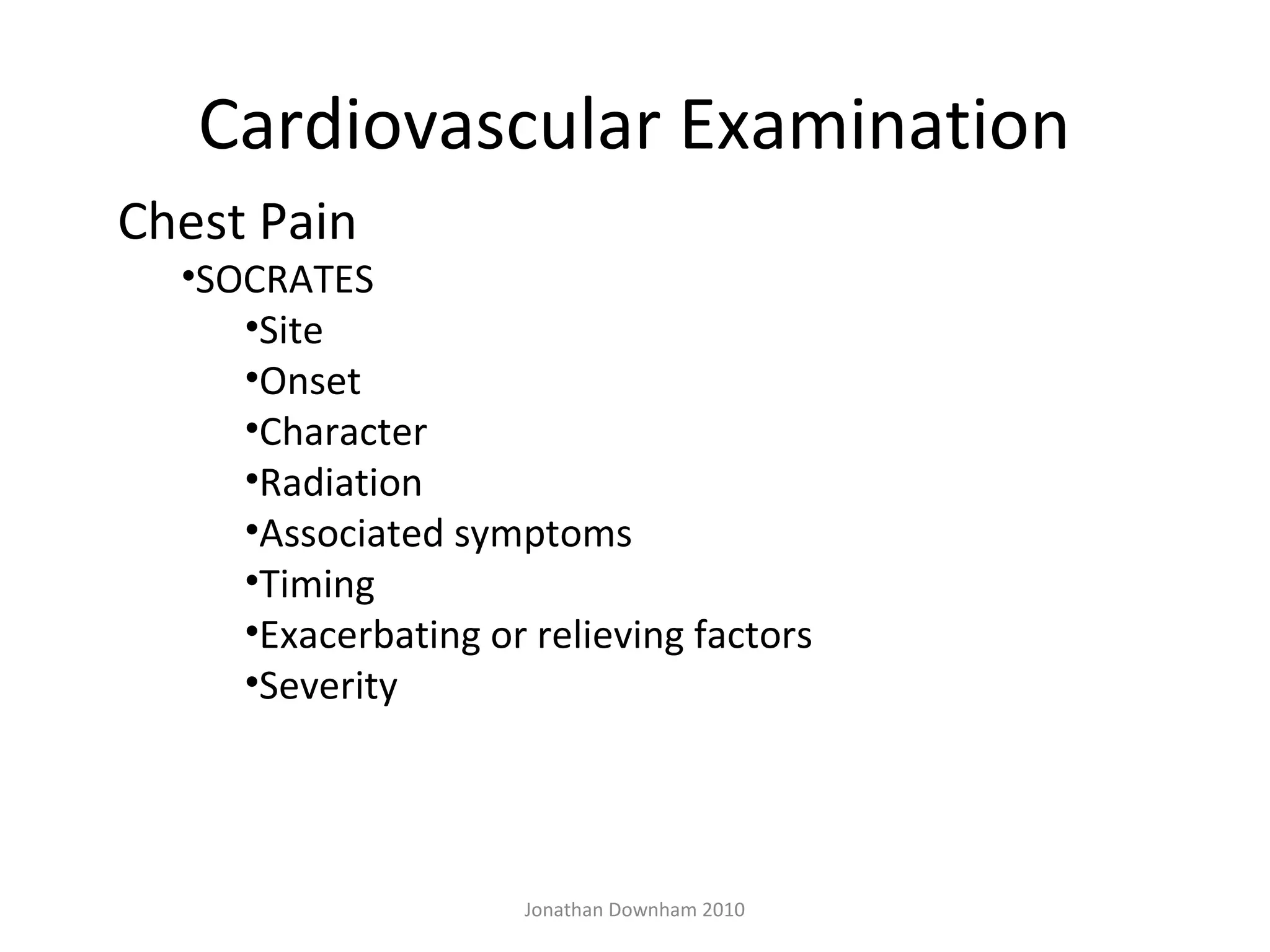 Cardiovascular examination | PPTX