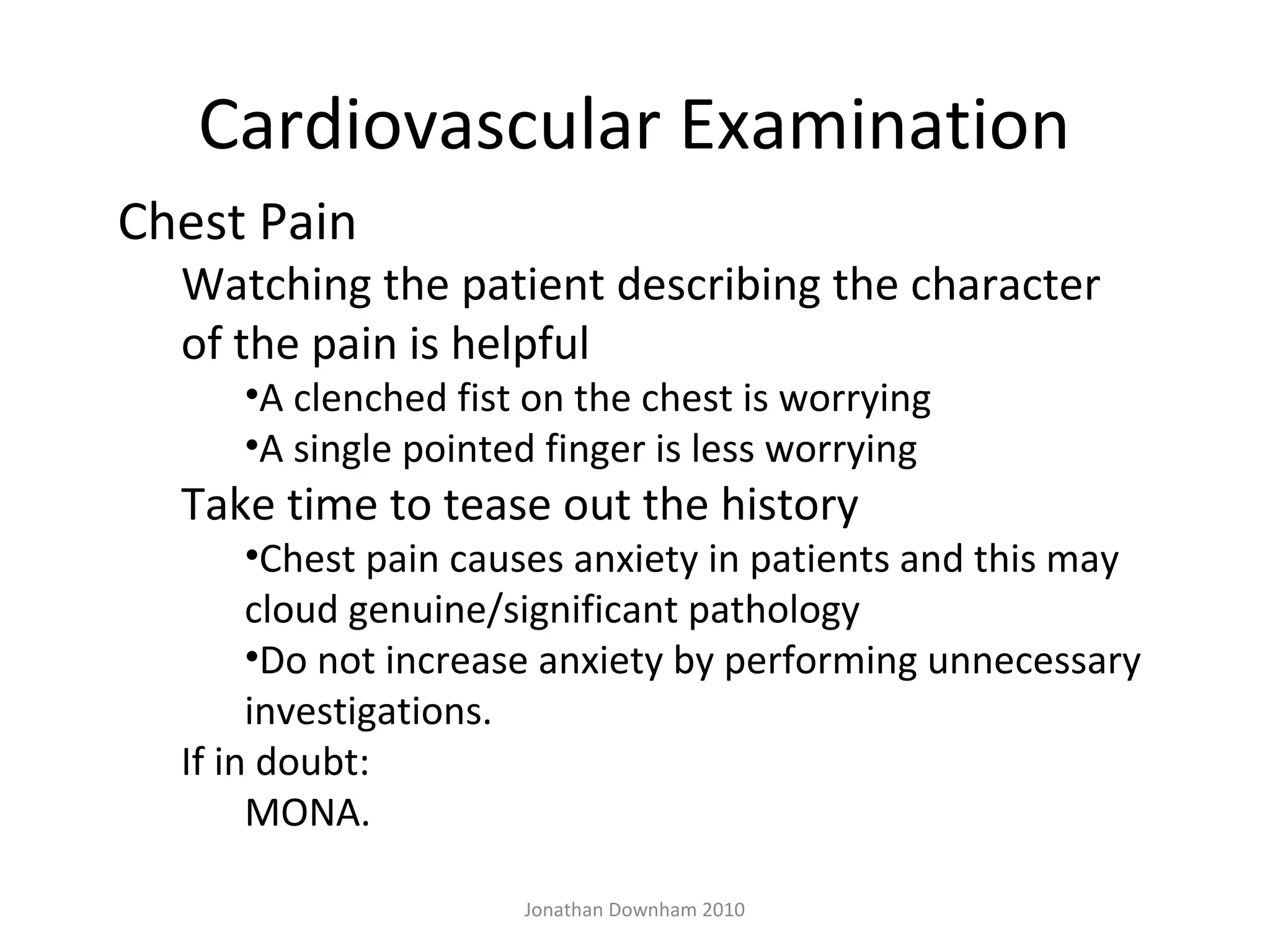 Cardiovascular examination | PPTX