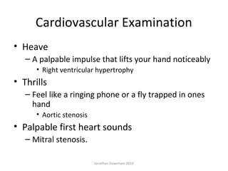 Cardiovascular examination | PPTX