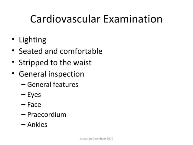 Cardiovascular examination | PPTX | Heart and Cardiovascular Diseases ...
