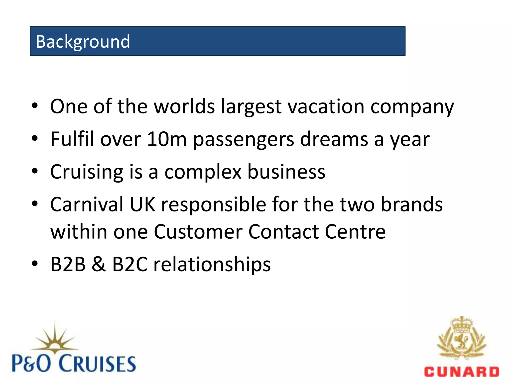 Carnival UK case study - Julie Warne | PPT