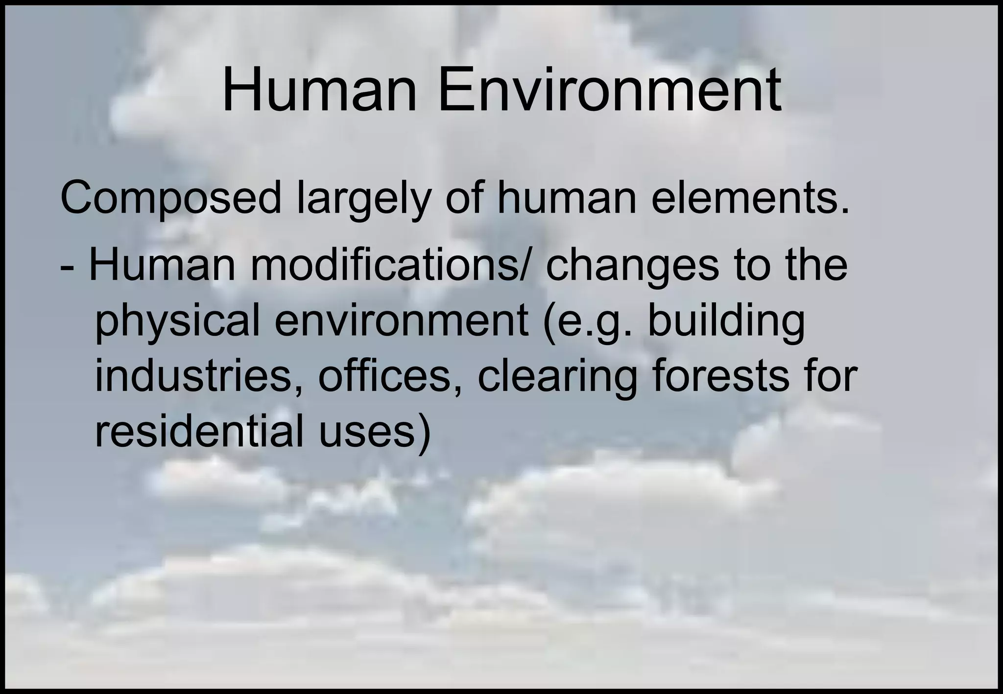 Physical and Human Geography | PPT
