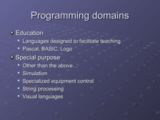 02-chapter-1.ppt programming languages 10 | PPT