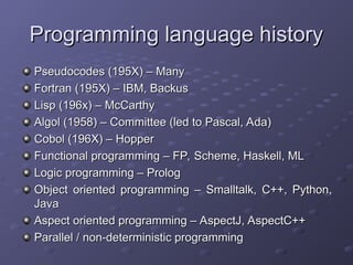 02-chapter-1.ppt programming languages 10 | PPT